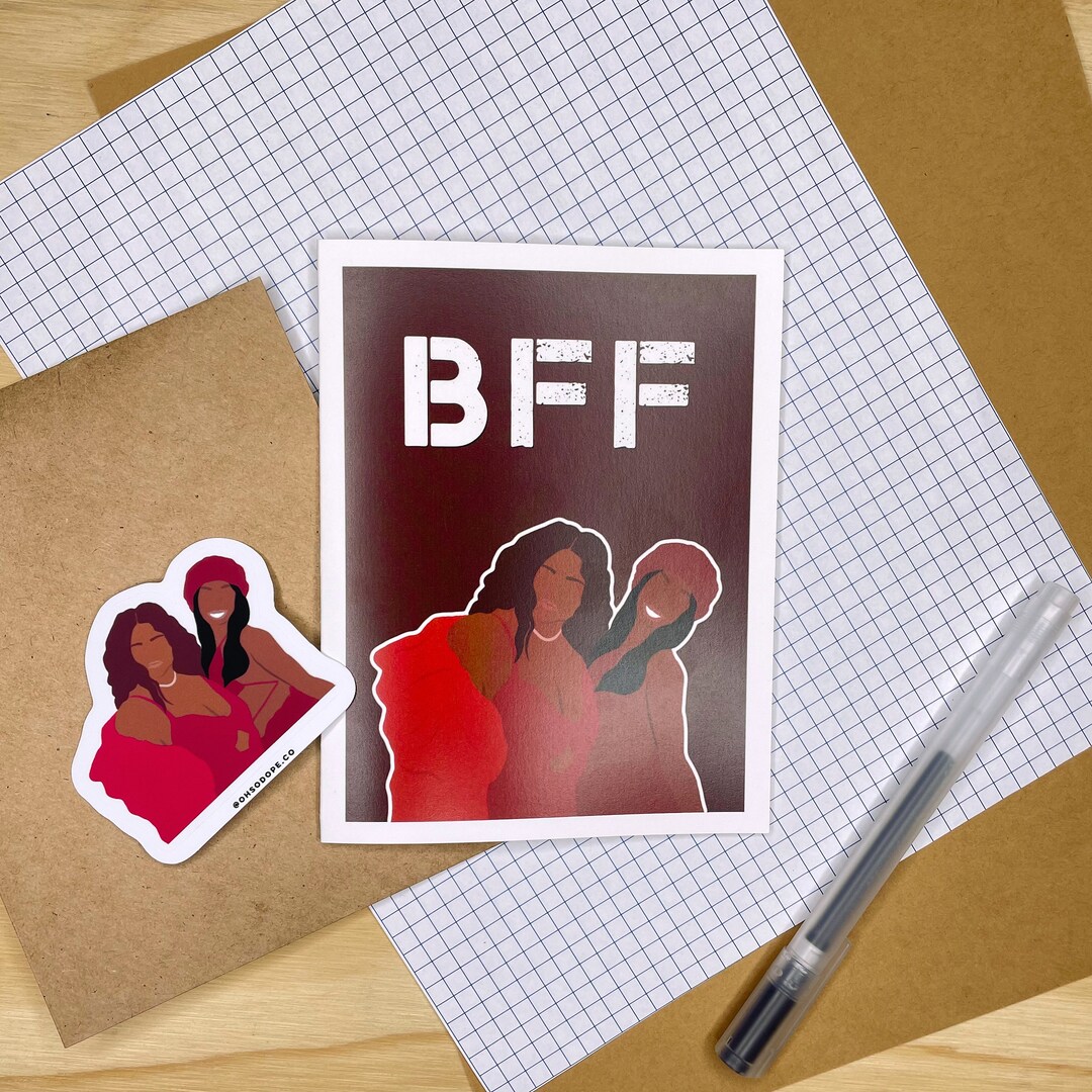 BFF Lizzo and SZA Inspired Greeting Card - Etsy