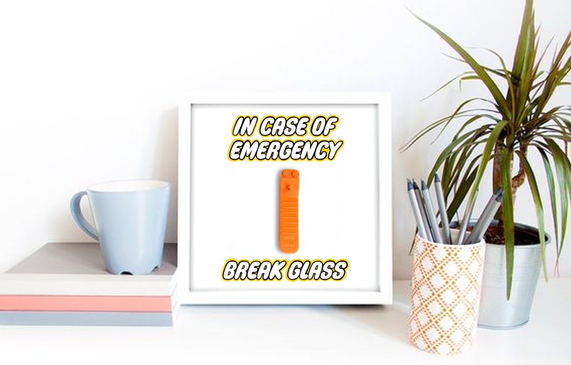 Lego Emergency | 'break Glass' | Brick Separator Gift - Etsy