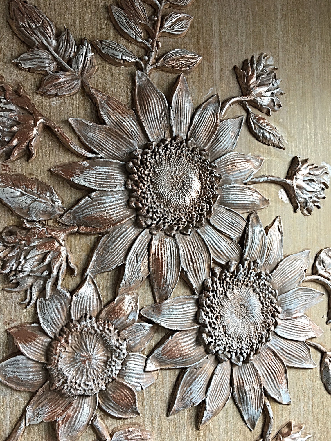 Sunflower Garden Farm, Art Wall Decor, Farmhouse Rustic Sunflowers ...