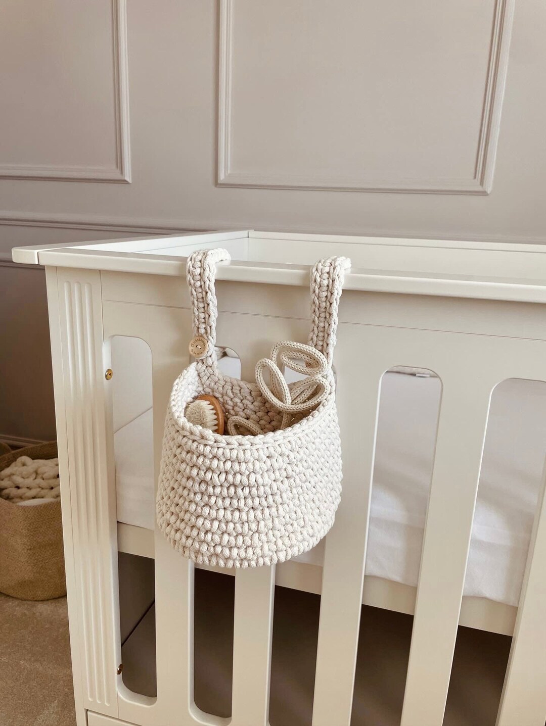 Вaskets for Baby Crib, Basket on Bed, Toddler & Newborn Baby Cots ...