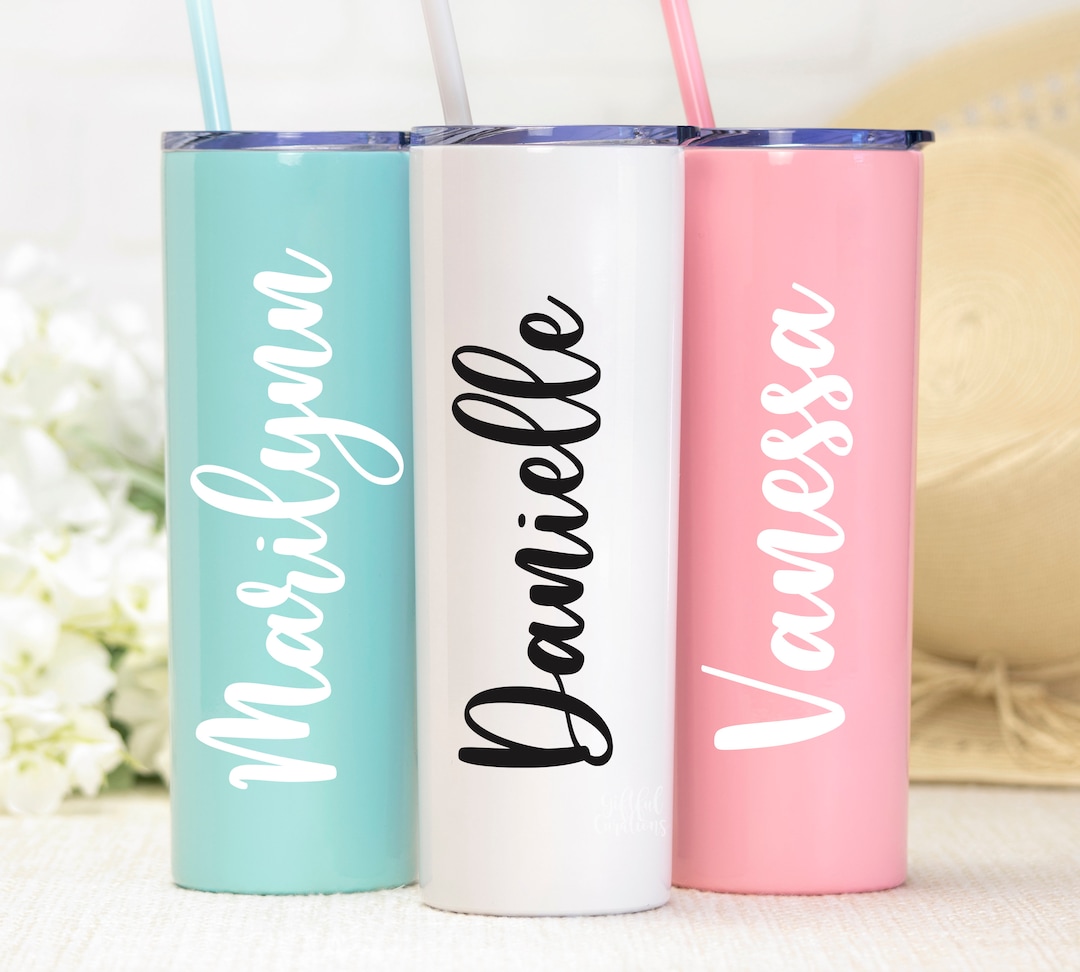 Personalized Tumbler With Straw: Custom UV Print Stainless Steel 20oz ...