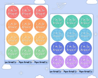 Kids Brave Stickers - Etsy