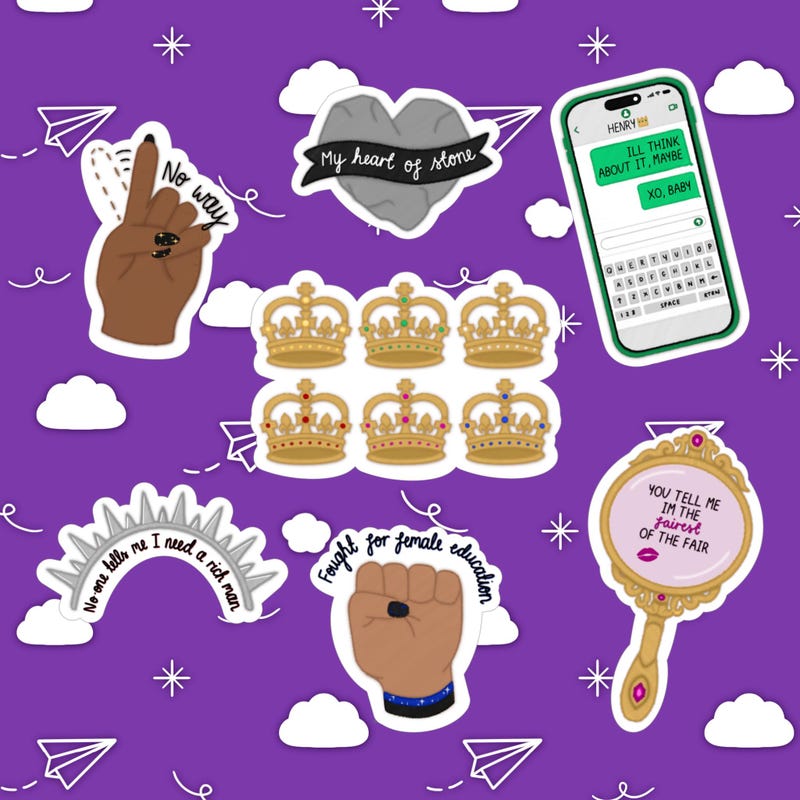 Six the Musical Stickers - Etsy