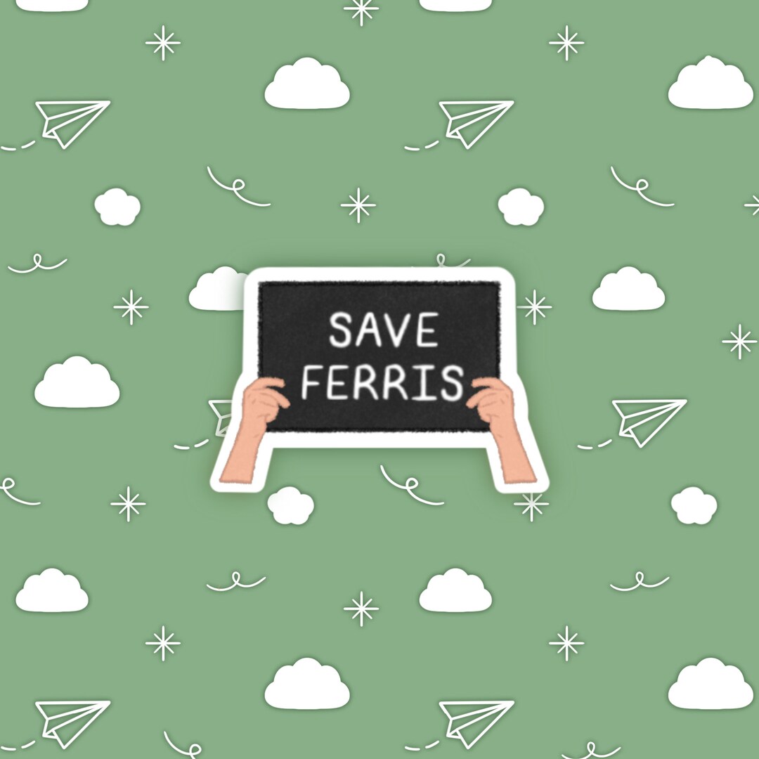 80’s Movie Ferris Bueller’s Day off Inspired Vinyl Sticker - Etsy