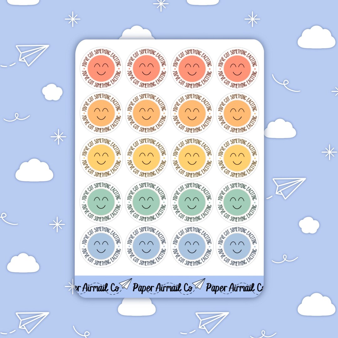 Youve Got Something Exciting Packaging Stickers Happy Mail Stickers Pen ...