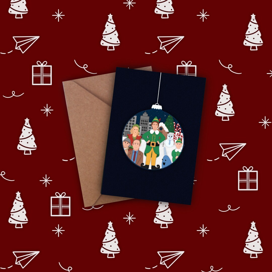 Christmas Movie Elf Inspired Christmas Card - Etsy