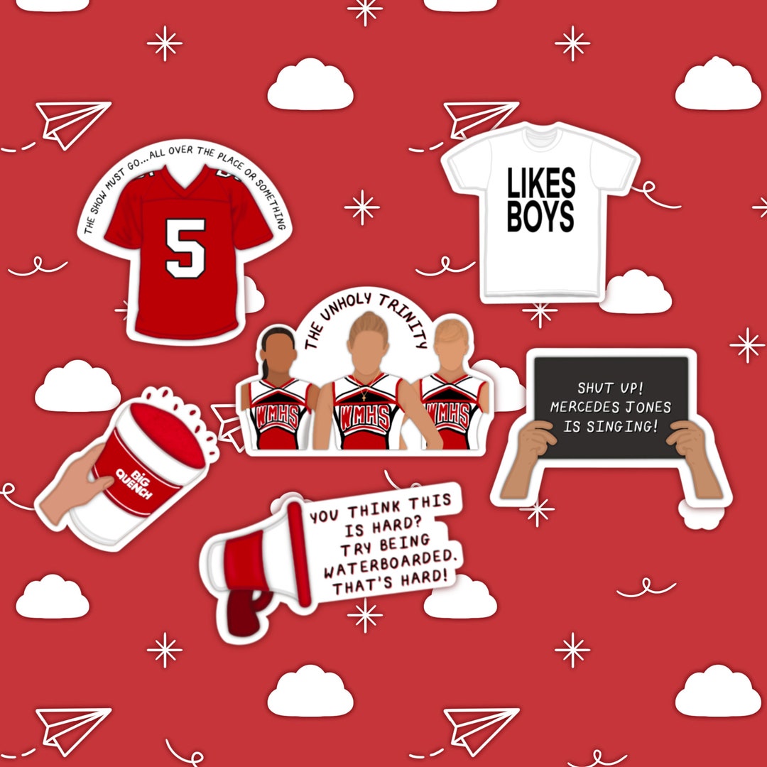 Glee Tv Show Inspired Vinyl Sticker Set - Etsy