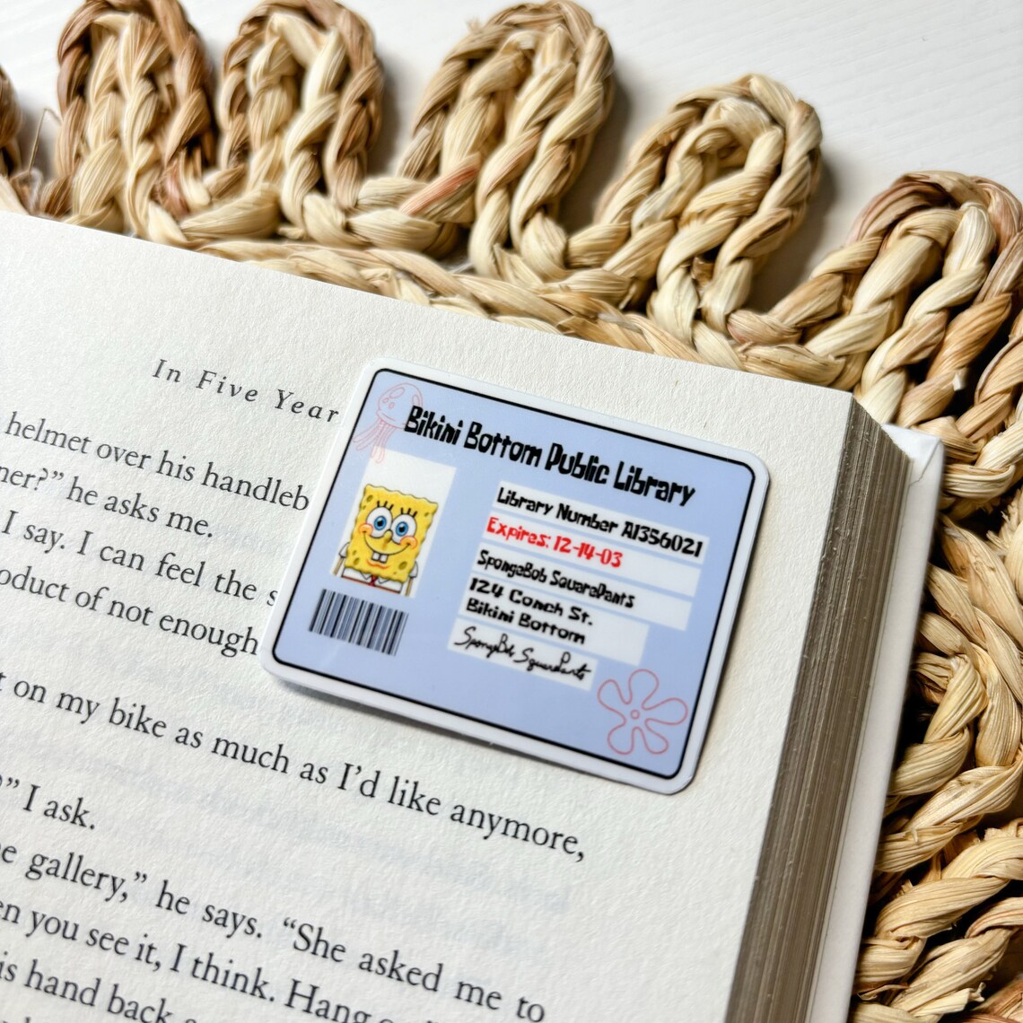 Spongebob Bookmark & Sticker Magnetic Bookmark Kindle Sticker Bookish ...