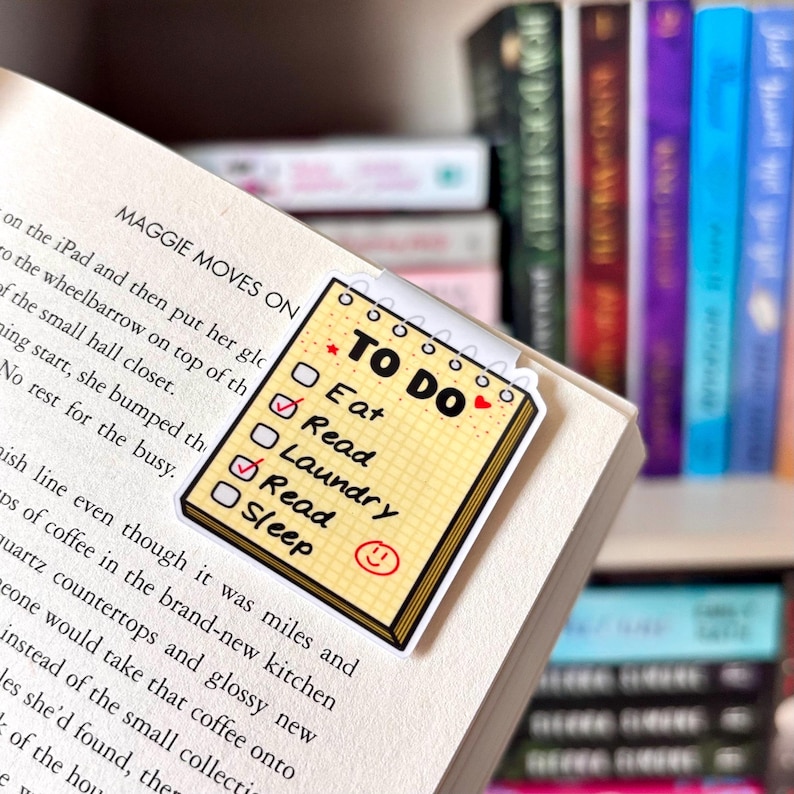 To Do List Magnetic Bookmark | Sticker | Kindle Sticker - Etsy