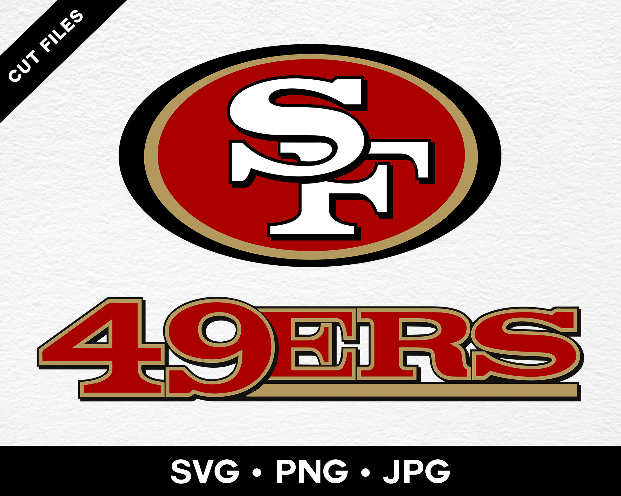 San Francisco 49ers Logo Svg NFL 49ers Logo Svg NFL Football | Etsy