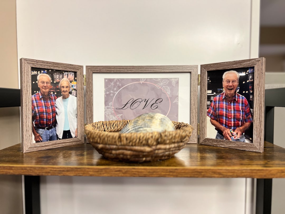 Gorgeous Rustic Hinged Three Picture Frame 4x6 & 5x7 6x8 Farmhouse ...