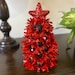 Tabletop Tree Red Tabletop Tree Black Ornament Treeblack - Etsy