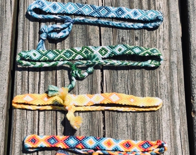 VSCO Aesthetic Handcrafted Woven String Friendship Bracelet Set ...