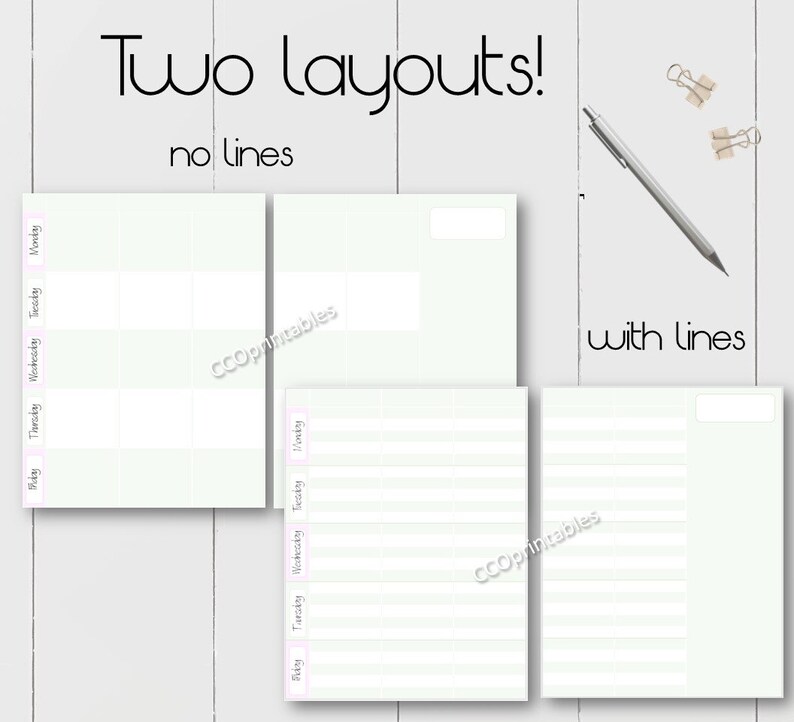 New! Printable Weekly Lesson Planner | Editable and Printable Lesson ...
