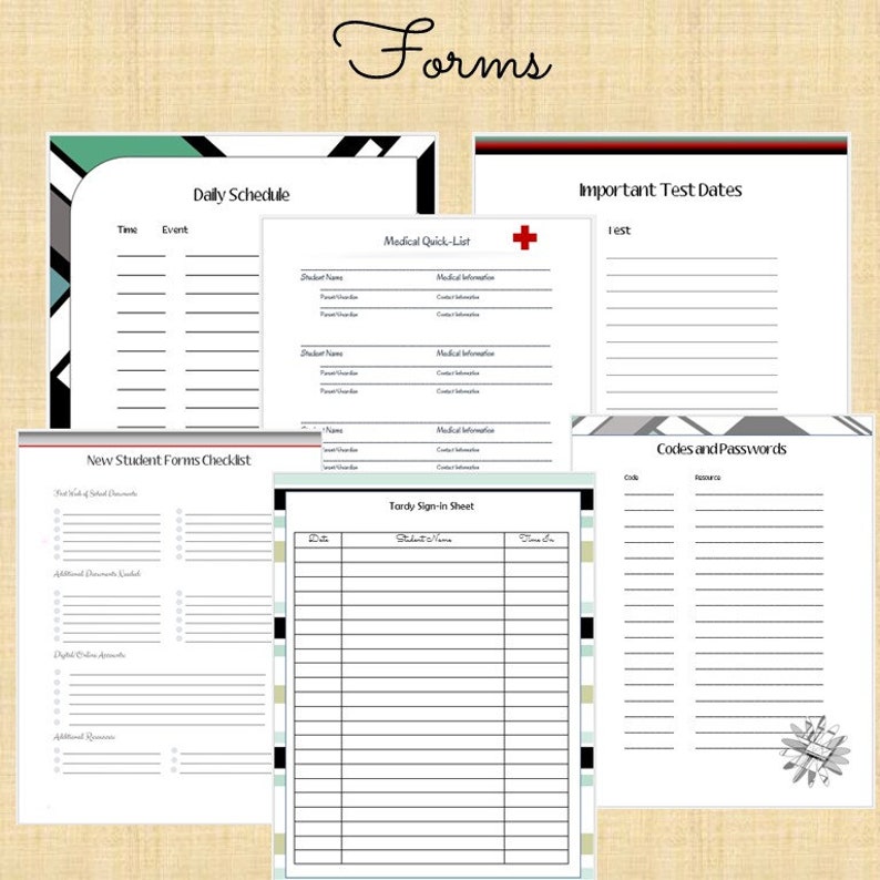 New! Teacher Planner Printable 2020-2021 - Disc Planner - Digital ...