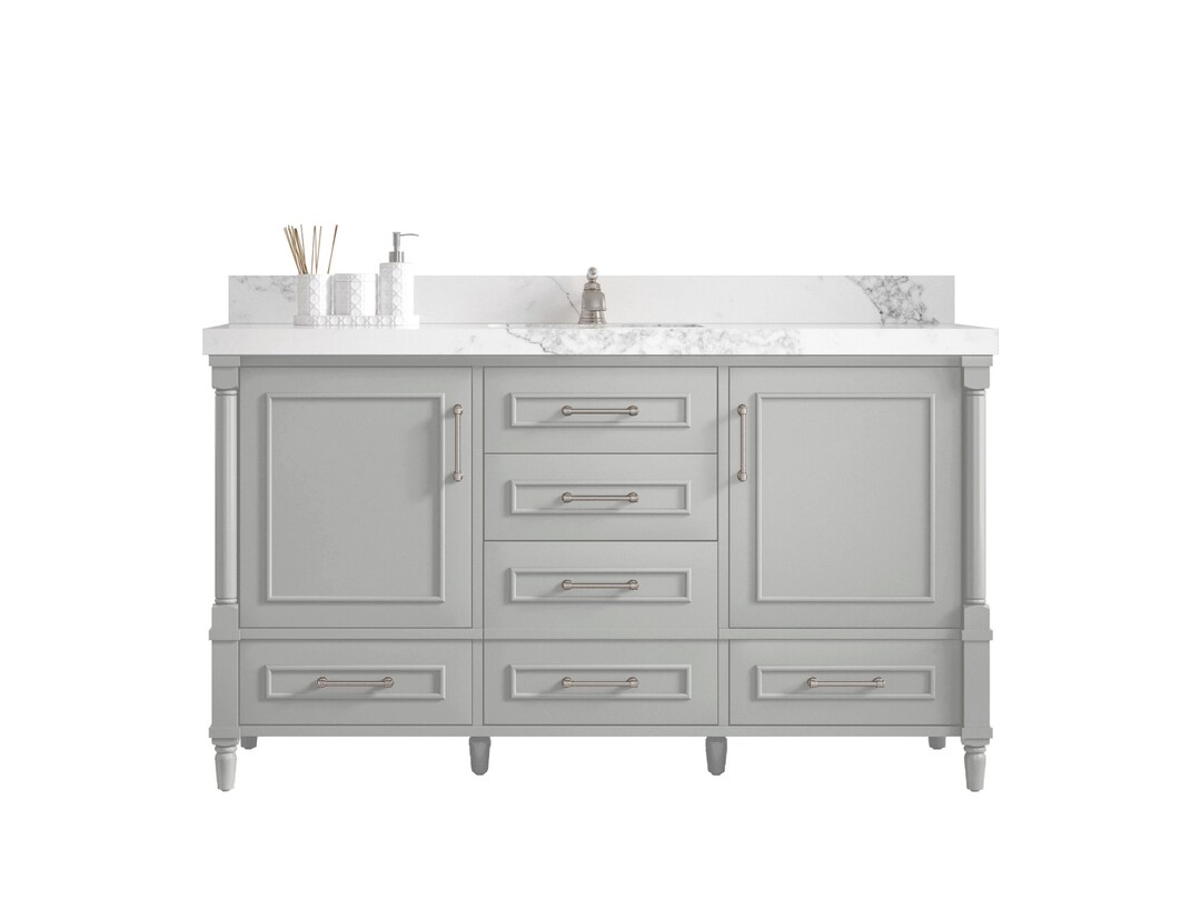 Aberdeen 60 In. W X 22 In. D Single Sink Bathroom Vanity in Coventry ...