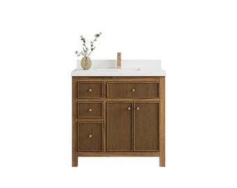 Sonoma 42 in W X 22 in D Free Standing Reeded Single Sink Bathroom ...
