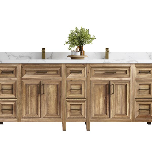 Solid Wood Double Vanity - Etsy