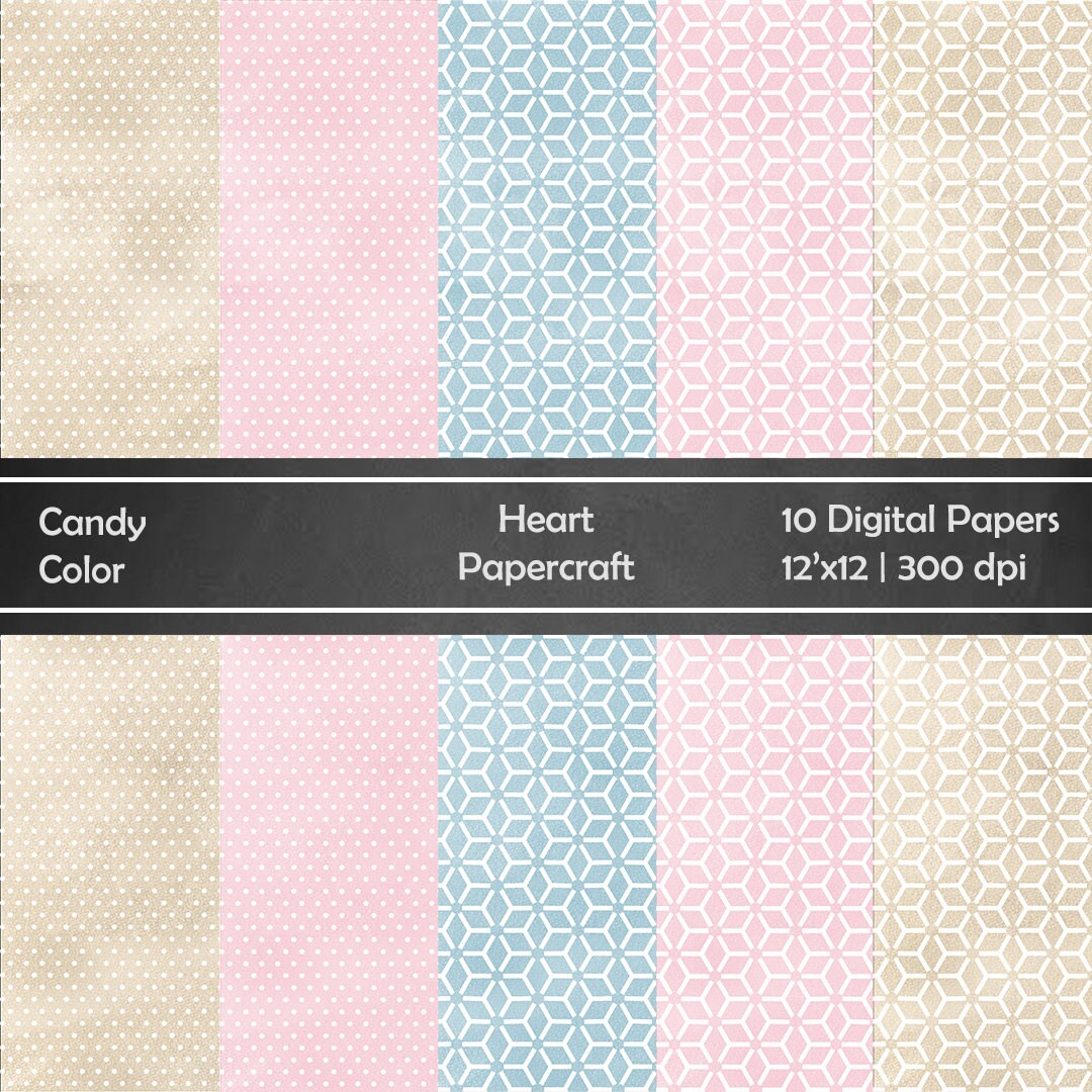 Candy Color Digital Paper 300dpi Digital Paper Candy - Etsy