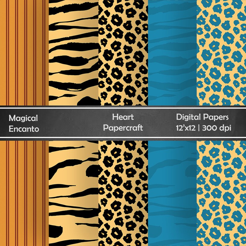 Magical Encanto Digital Papers Seamless Pattern Encanto Clipart ...