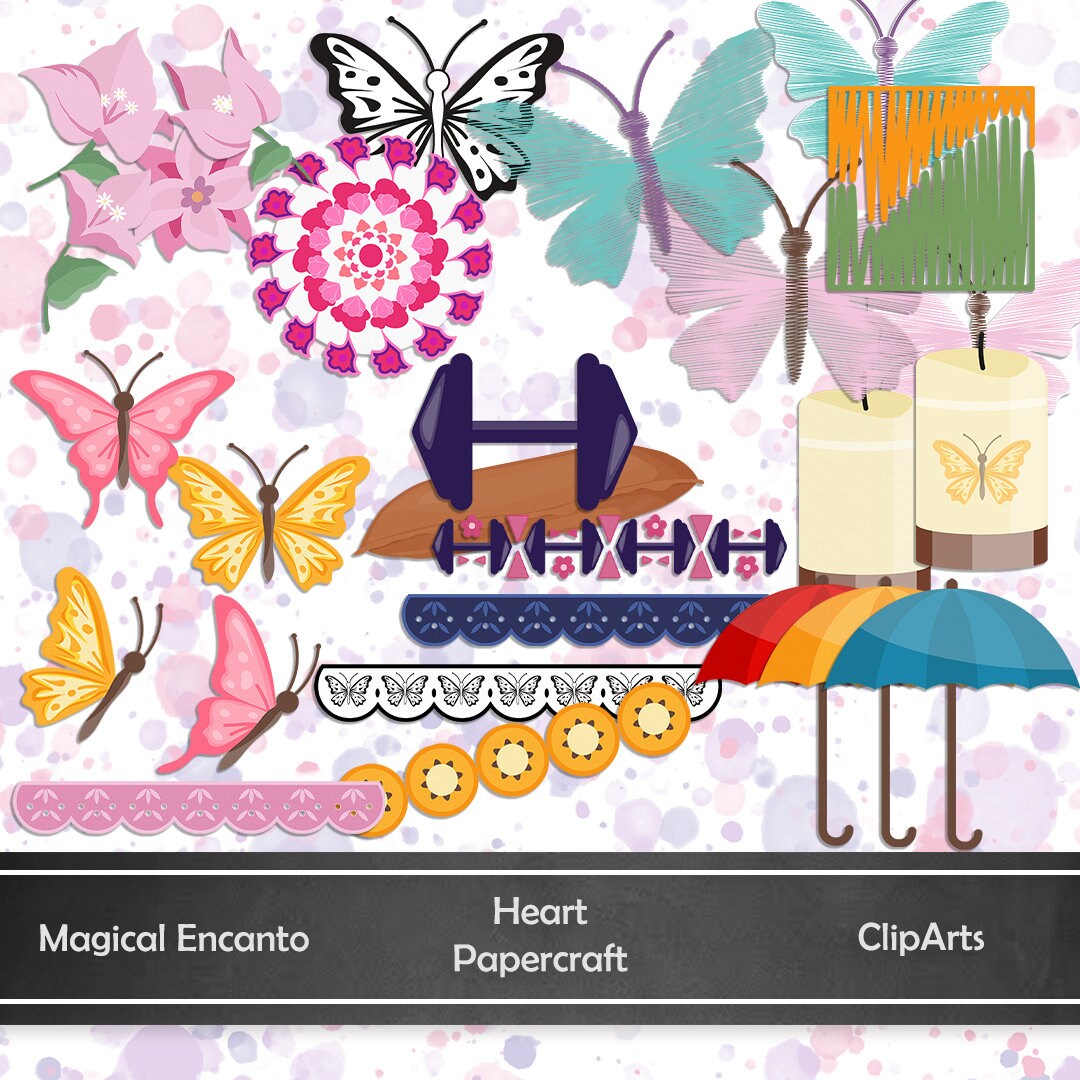 Magical Encanto Digital Papers Seamless Pattern Encanto Clipart ...