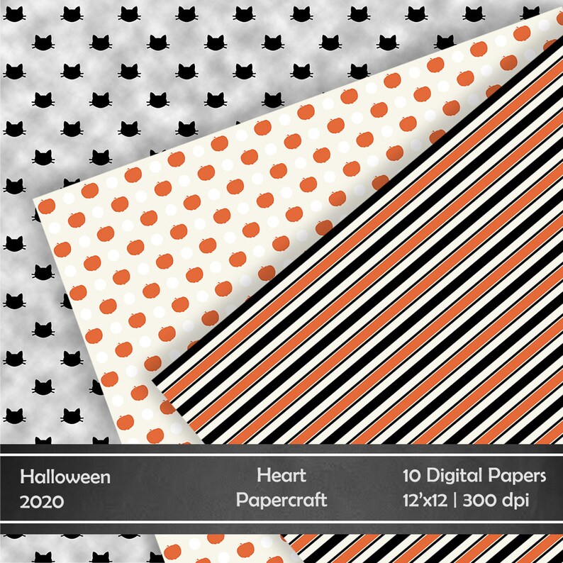 Halloween Digital Paper 300dpi, Digital Paper, Halloween, Abstract ...