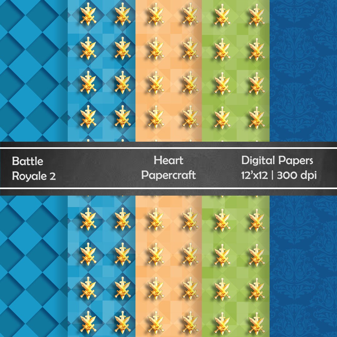 Scrapbooking Geometric Battle Royale 2 Digital Paper 300dpi Battle ...