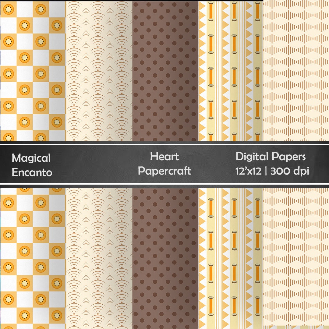 Magical Encanto Digital Papers Seamless Pattern Encanto Clipart ...