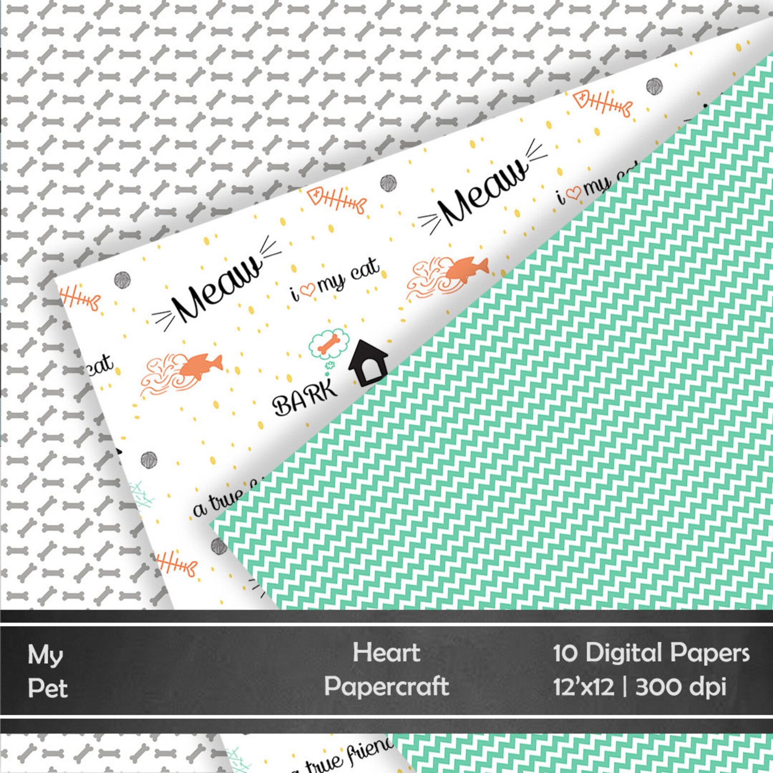 My Pet Digital Paper 300dpi, Digital Paper, Pets, Chevron, Polka ...