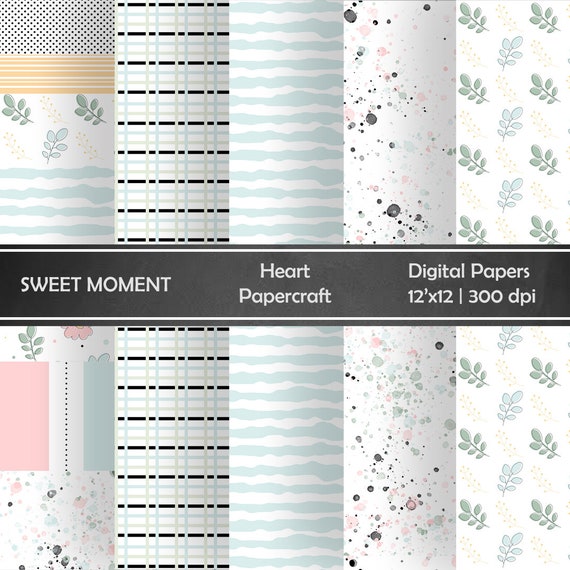 Sweet Moment Digital Papers Seamless Pattern Clipart Party | Etsy