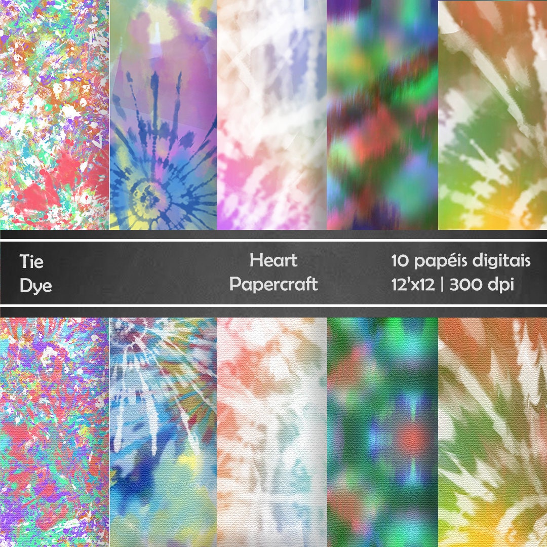 Tie Dye Digital Paper 300dpi, Digital Paper, Tie Dye, Abstract, Polka ...