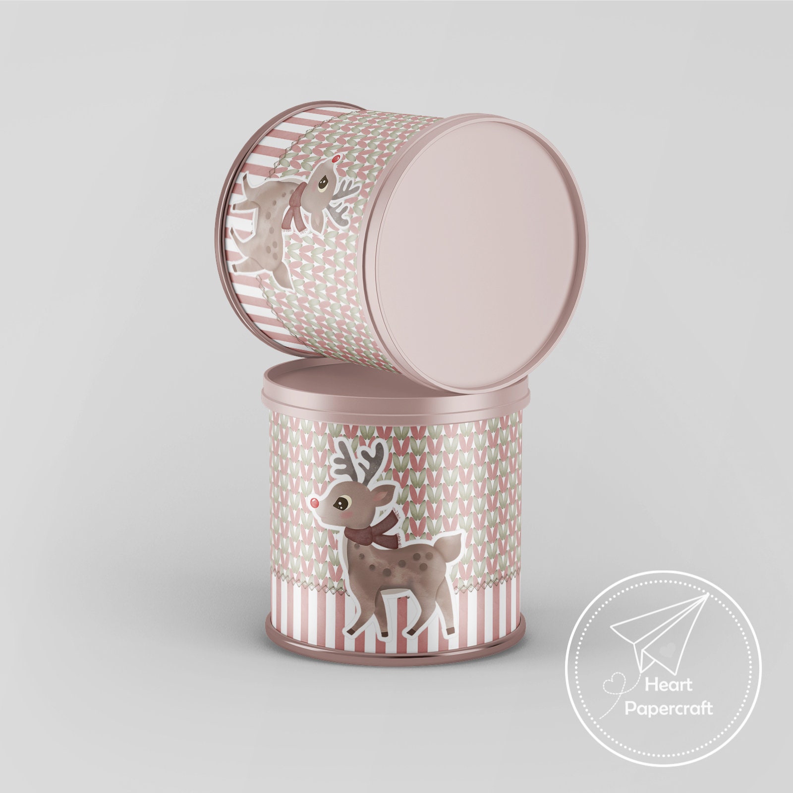 Red Nose Digital Paper 300dpi, Scrapbook Paper, Christmas Clipart ...