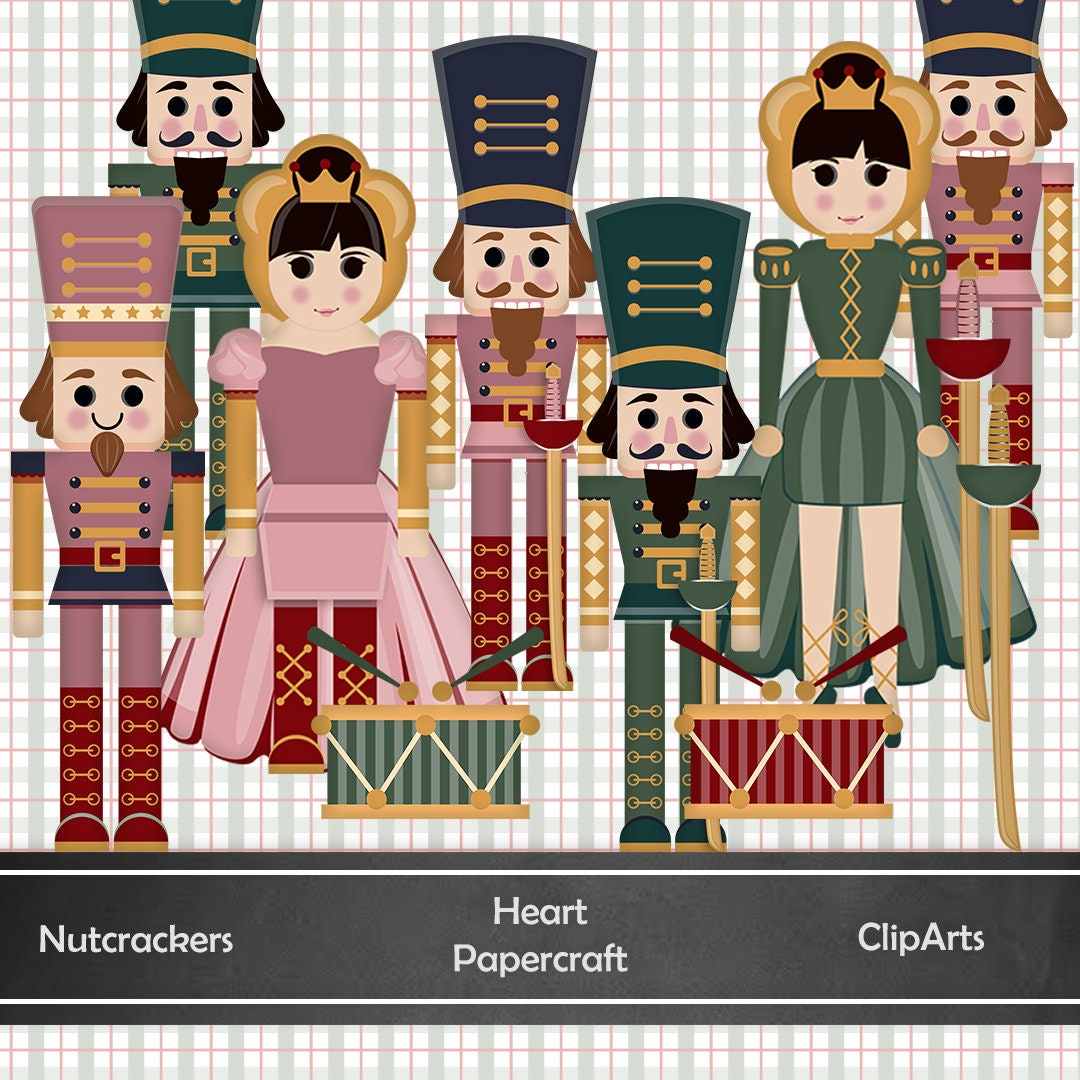 Nutcrackers Christmas Clipart's Elements, Christmas Clipart, Party ...