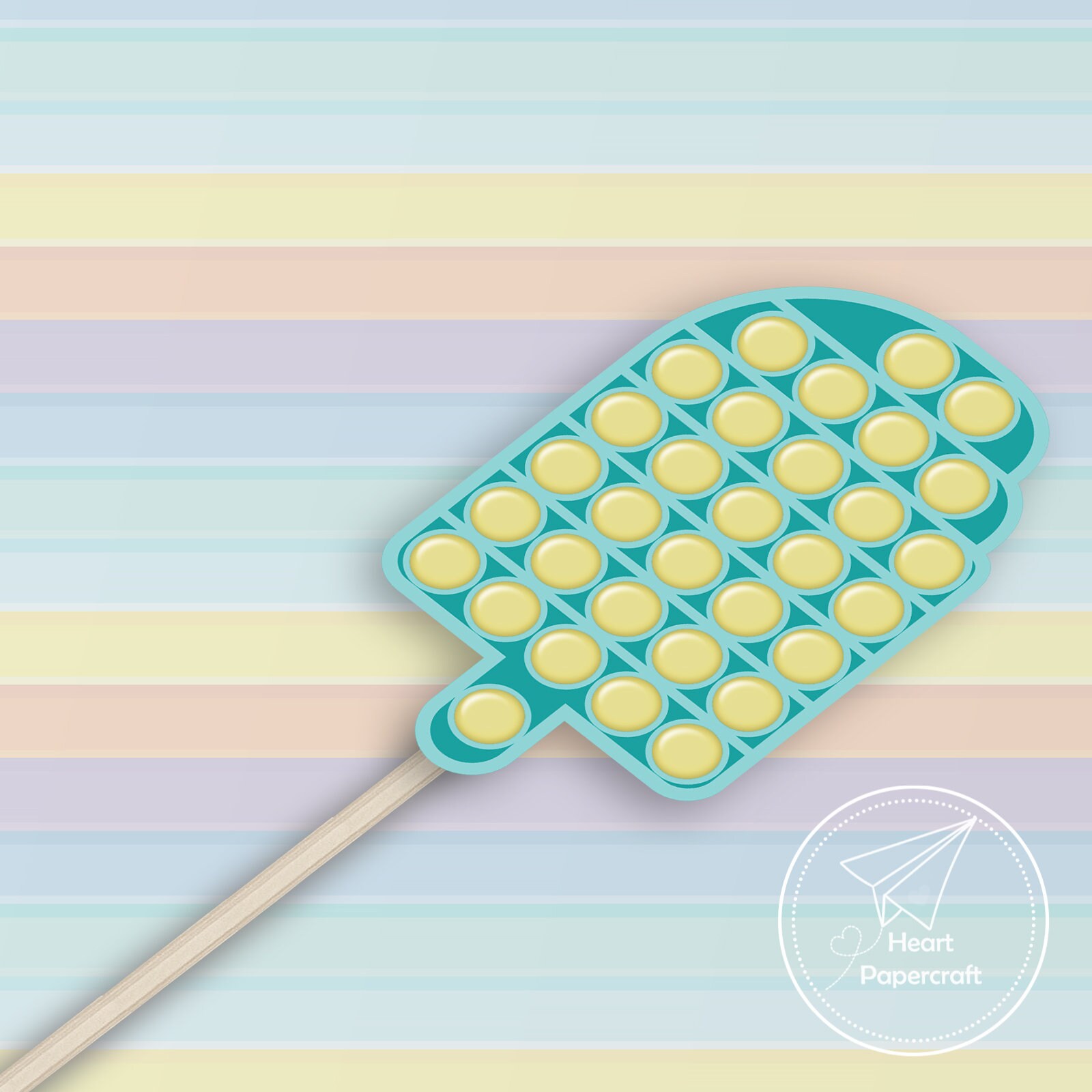 Pop IT Popsicle Cake Topper SVG, Dxf, Cutting Files for Cricut Machine ...