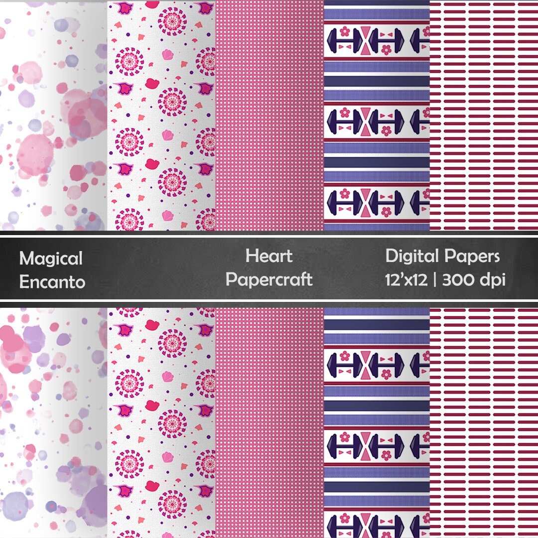Magical Encanto Digital Papers Seamless Pattern Encanto Clipart ...
