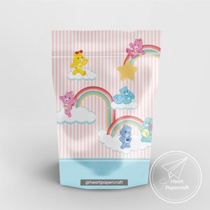 Sweet Care Bears Digital Paper 300dpi, Digital Paper Set, Care Bears ...