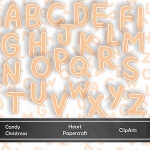 Candy Christmas Abcs Pngs 300dpi, Pngs Set, Sweet Christmas Party ...