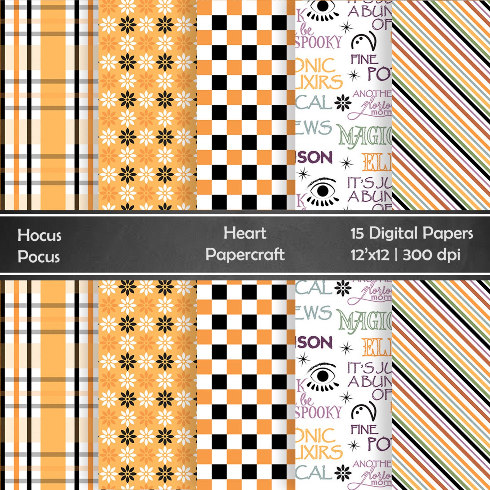 Hocus Pocus Halloween Digital Papers Potion Halloween - Etsy