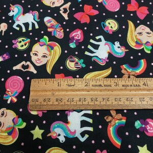 Jojo Siwa Fabric Jojo Rainbow Emoji Viacom International - Etsy