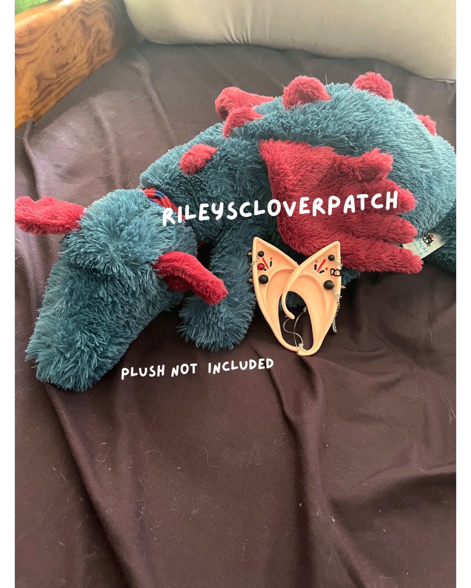 Customized Elf Ears for Renaissance Festival Red Black Vampire Cosplay ...