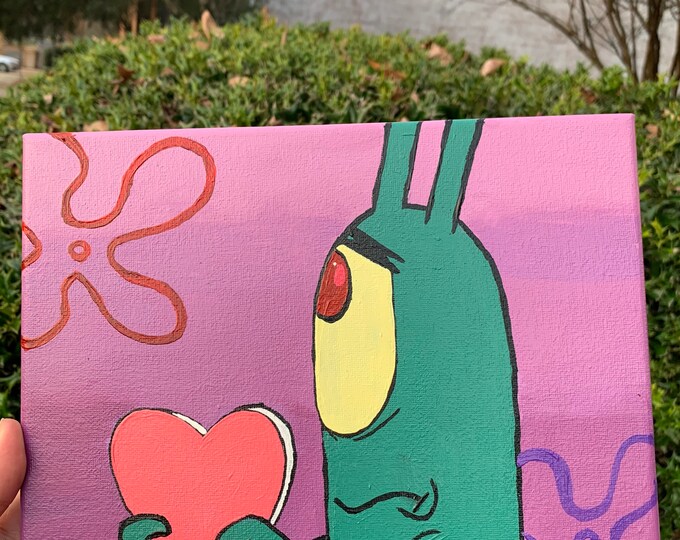Plankton With Heart Painting - Etsy