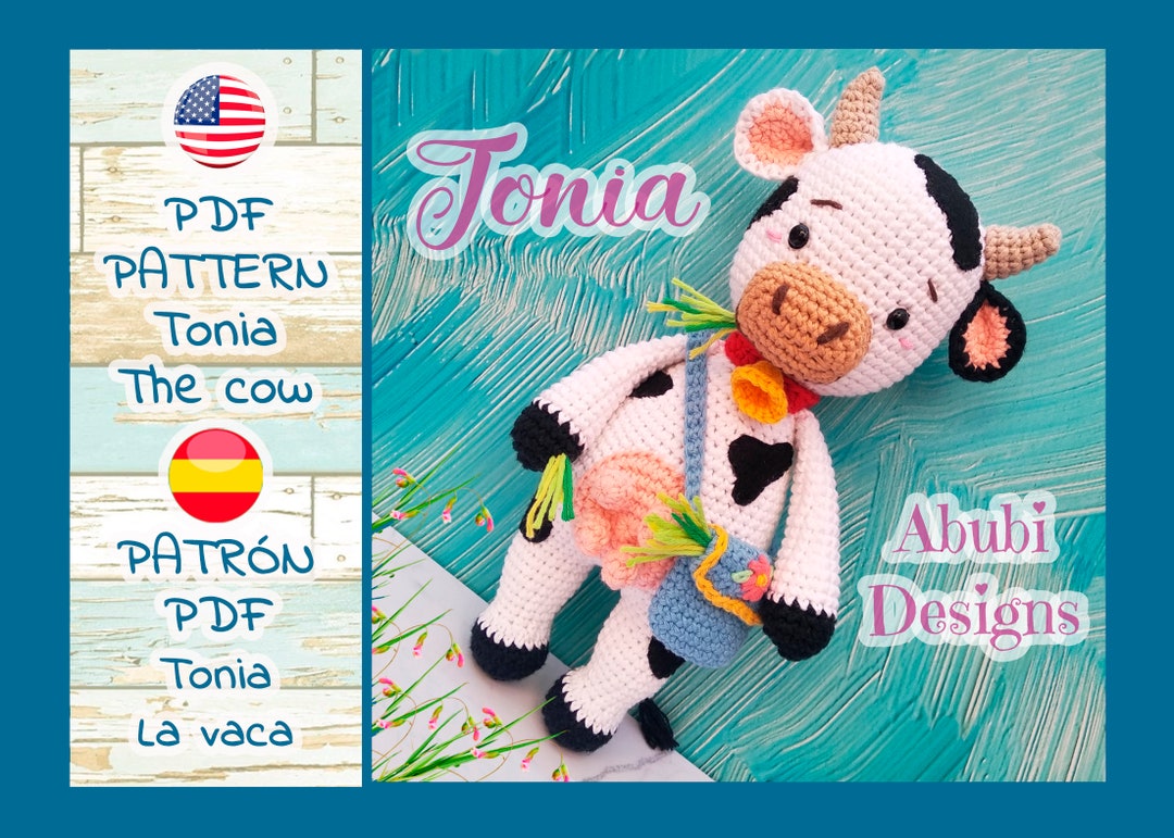 Cow PDF Pattern Patrón Vaca Amigurumi Patrón Amigurumi - Etsy