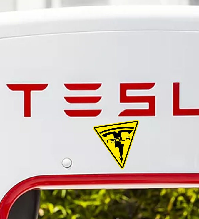 Tesla High Voltage Sticker EV Sticker - Etsy