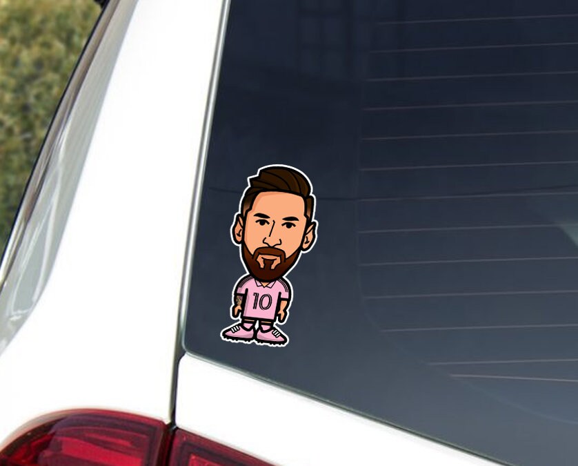 Messi Miami Soccer Sticker - Etsy