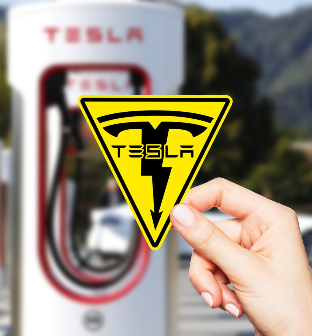 Tesla High Voltage Sticker EV Sticker - Etsy