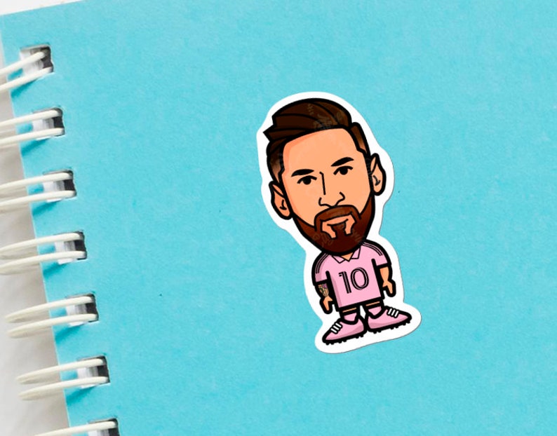 Messi Miami Soccer Sticker - Etsy