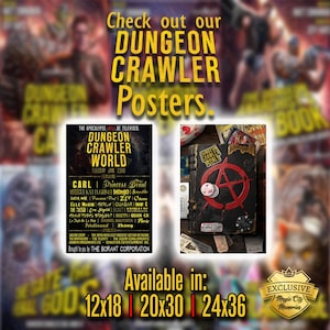 Dungeon Crawler Carl Profile Poster | Mongo and Katia Grim | Dungeon ...