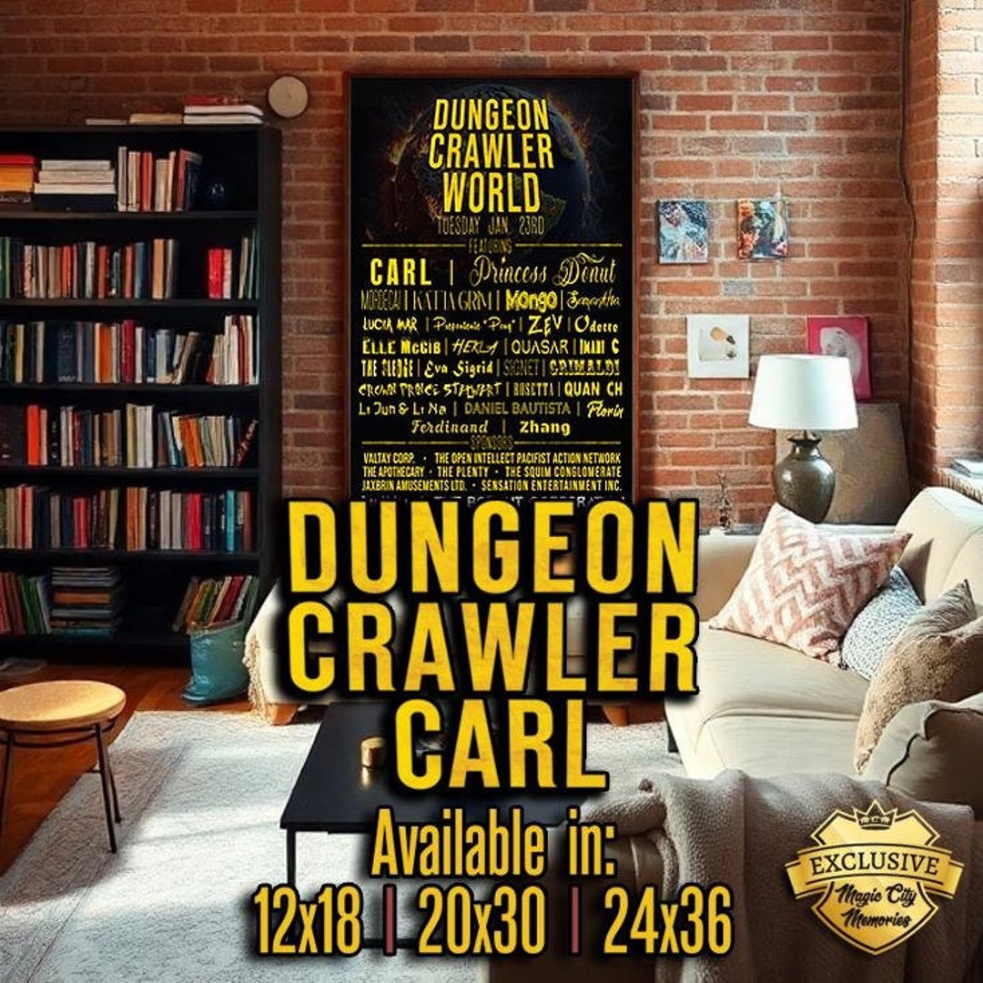 Dungeon Crawler World Poster | Dungeon Crawler Carl - Etsy