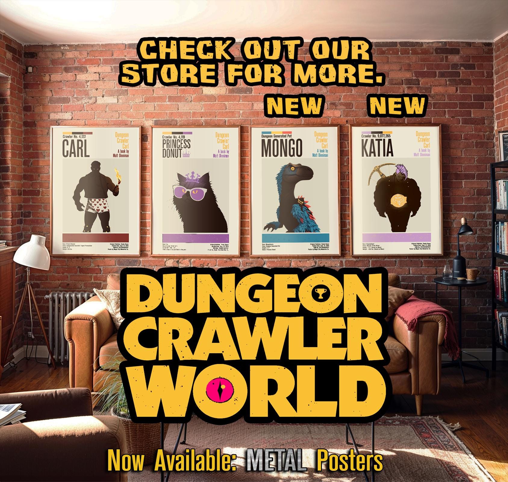 NEW Dungeon Crawler World 2026 Poster | Dungeon Crawler Carl - Etsy
