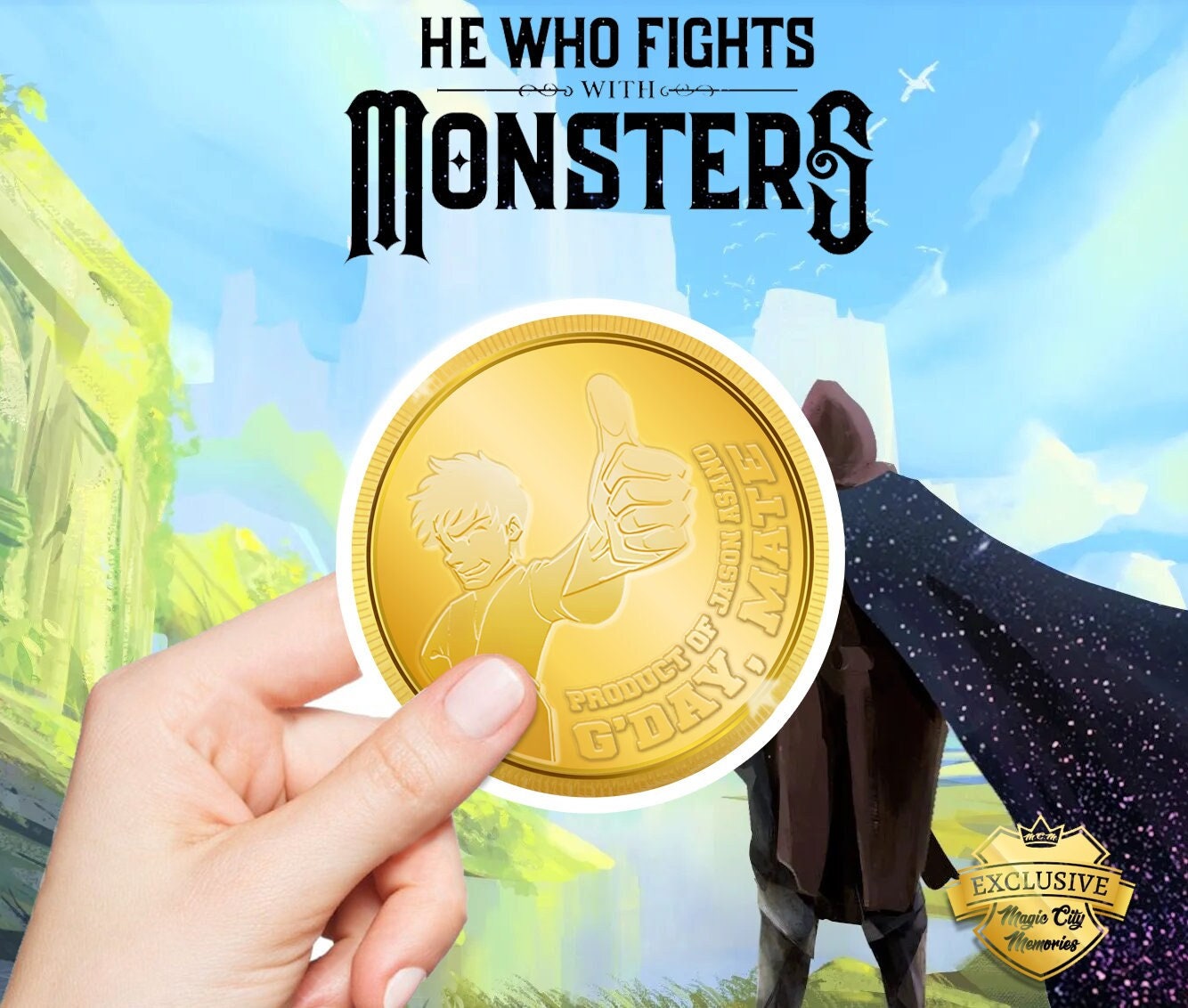 Gold Spirit Coin He Who Fights With Monsters Sticker EXCLUSIVE - Etsy